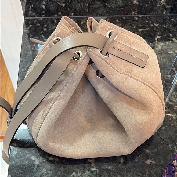 Theory | Bags | Theory Tan Shoulder Bag With Modern Minimalist Design ...